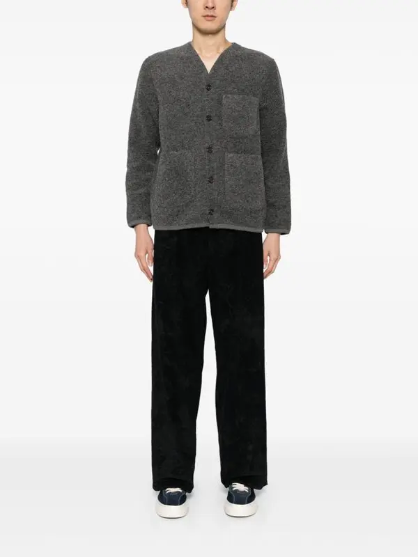 Universal Works Fleece Cardigan - Grey