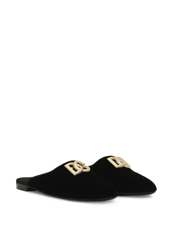 Dolce & Gabbana Dna Logo Plaque Slippers