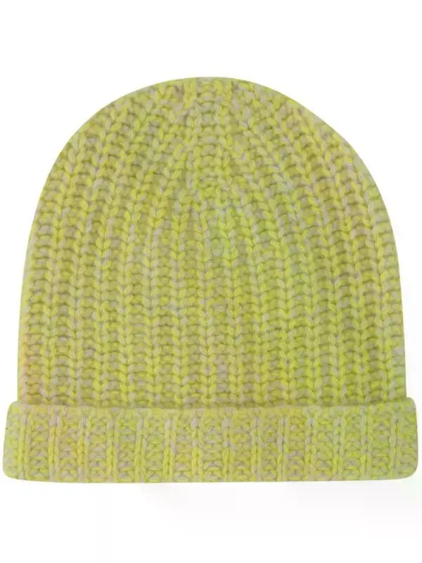 THE ELDER STATESMAN Cashmere Beanie - Yellow