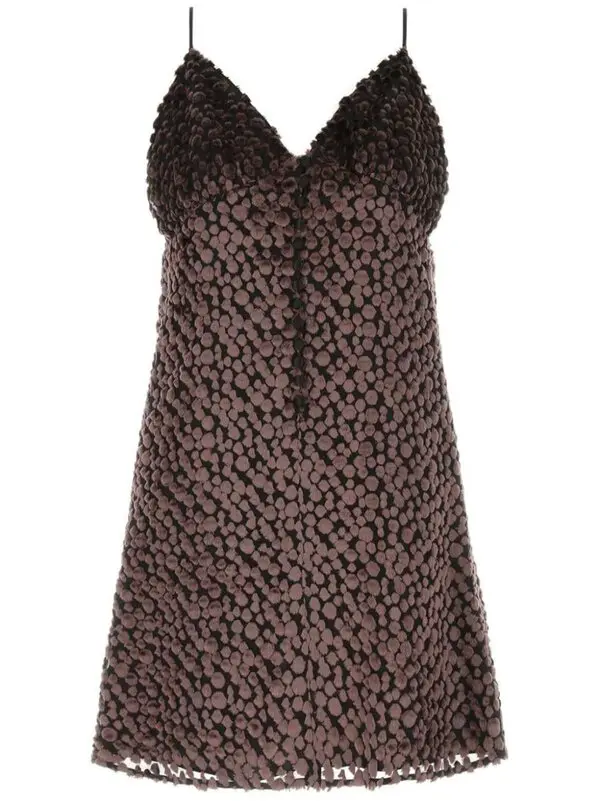 Saint Laurent Velvet Mini Dress