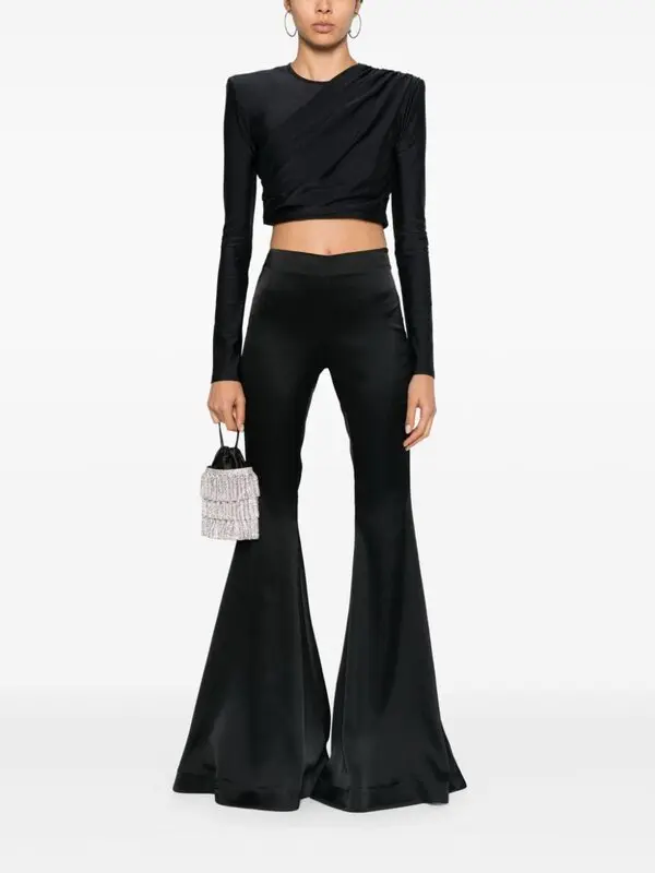 Amen High-waisted Flared Trousers