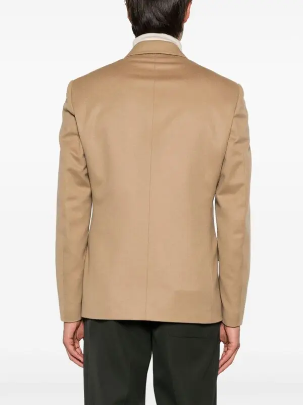 LARDINI Virgin-wool Blazer - Brown