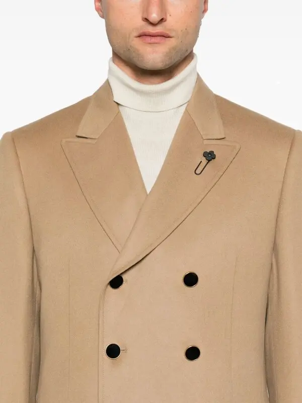 LARDINI Virgin-wool Blazer - Brown