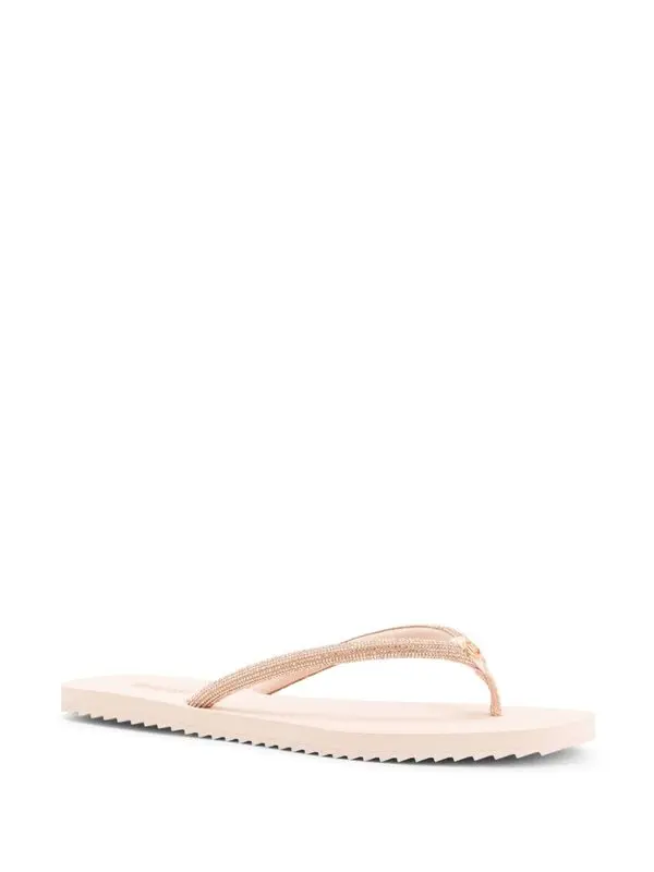 Michael Kors Jinx Crystal-embellished Flip Flops