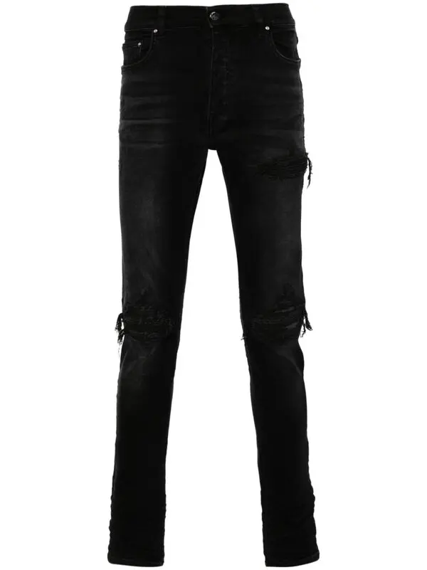 Amiri Mx1 Bandana Jacquard Jeans - Black