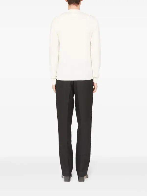 MAISON MARGIELA Ribbed-edge Wool Sweater - White