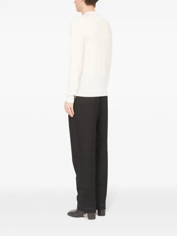 MAISON MARGIELA Ribbed-edge Wool Sweater - White
