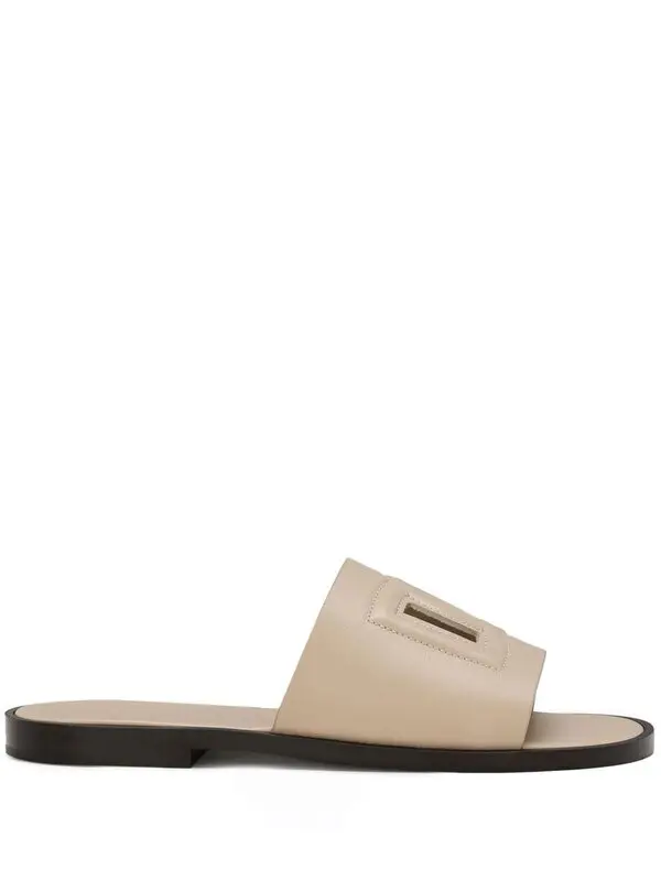 Dolce & Gabbana Leather Sandals - Neutrals