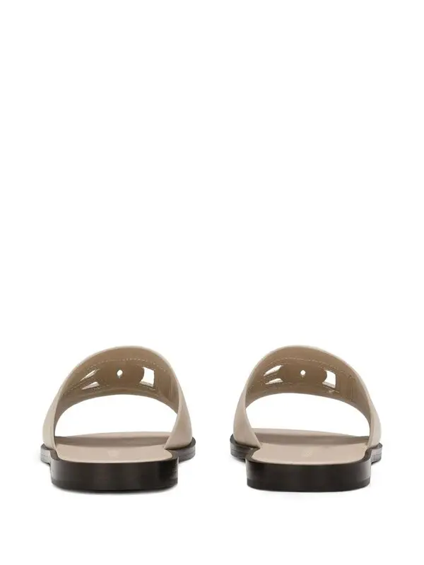 Dolce & Gabbana Leather Sandals - Neutrals