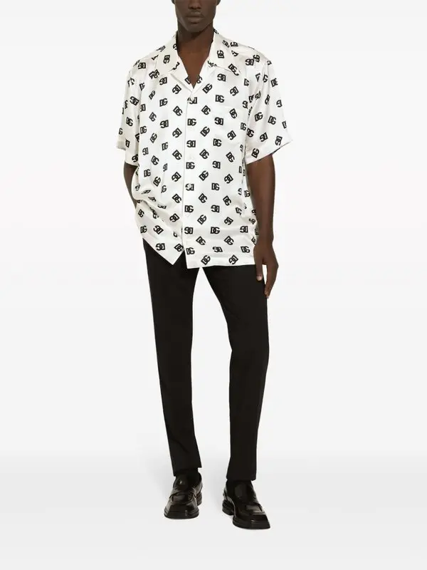 Dolce & Gabbana Tapered-leg Box-pleat Trousers - Black