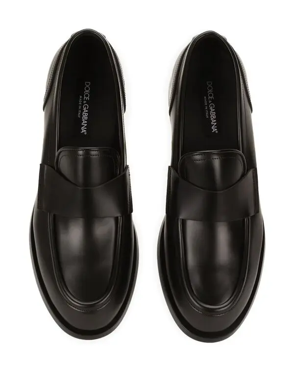 Dolce & Gabbana Calfskin Leather Loafers