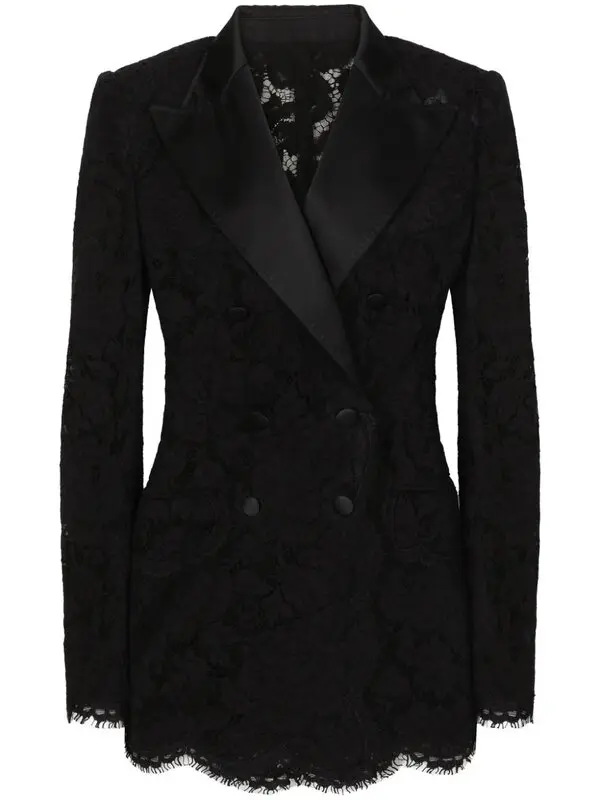 Dolce & Gabbana Floral Lace Blazer