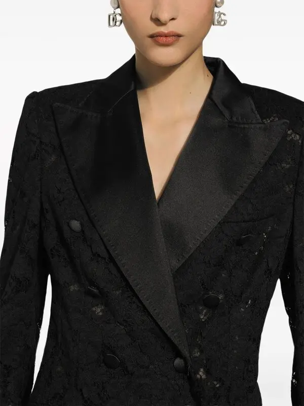 Dolce & Gabbana Floral Lace Blazer