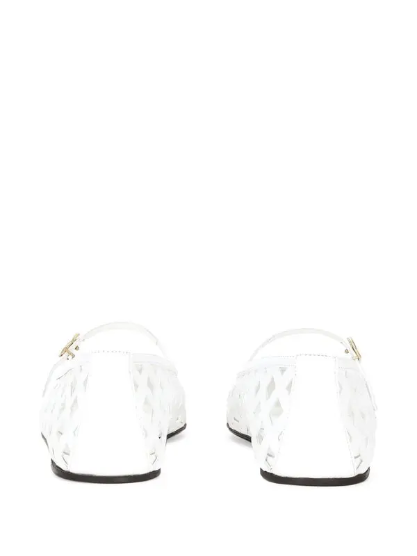 Dolce & Gabbana Perforated Leather Ballerinas