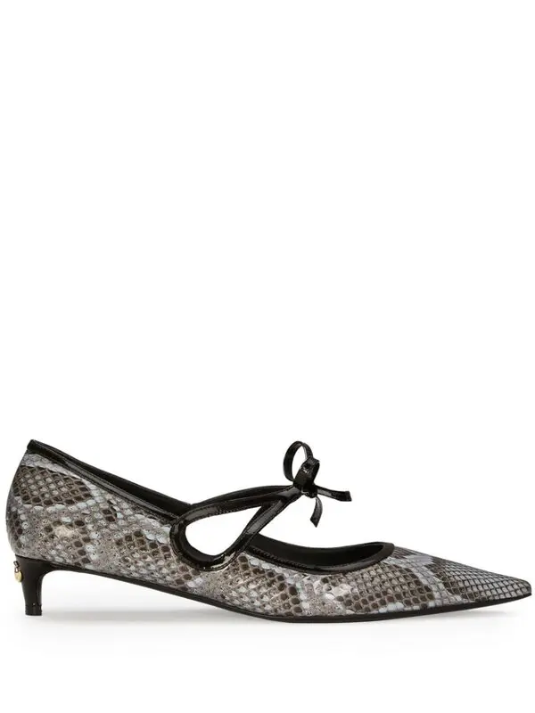 Dolce & Gabbana Leather Ribbon-tie Pumps