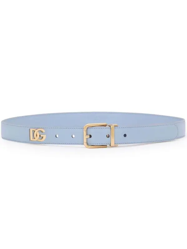 Dolce & Gabbana Calfskin Belt - Blue