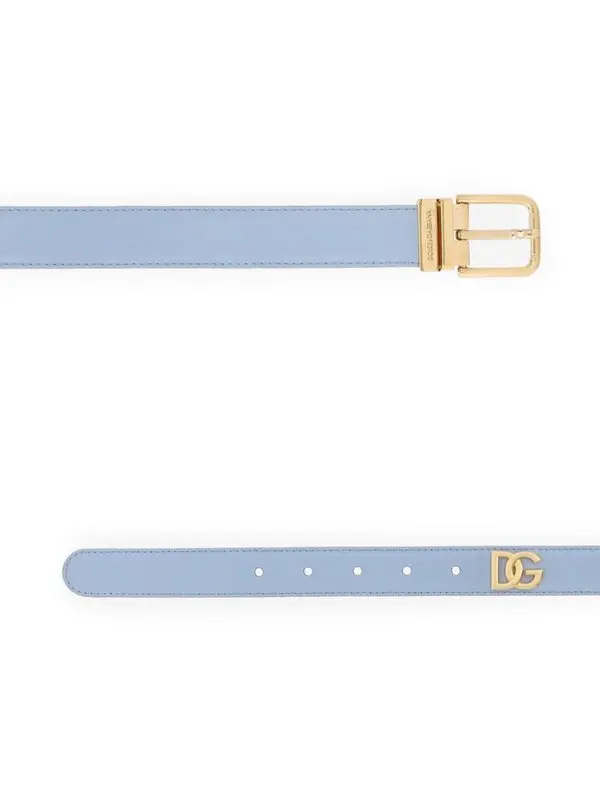 Dolce & Gabbana Calfskin Belt - Blue