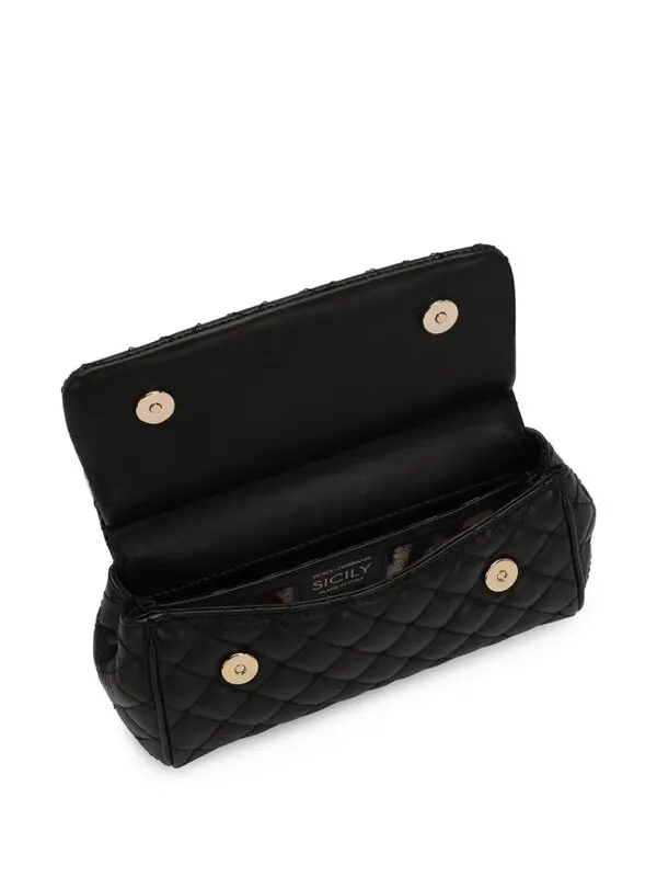 Dolce & Gabbana Small Sicily Tote Bag - Black