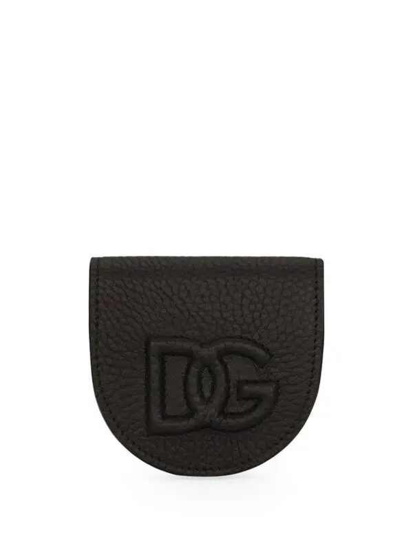 Dolce & Gabbana Logo-embossed Coin Pouch - Black