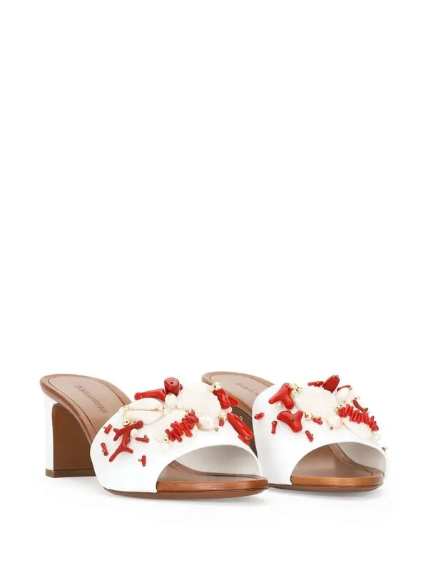 Dolce & Gabbana 60mm Leather Sandals - White