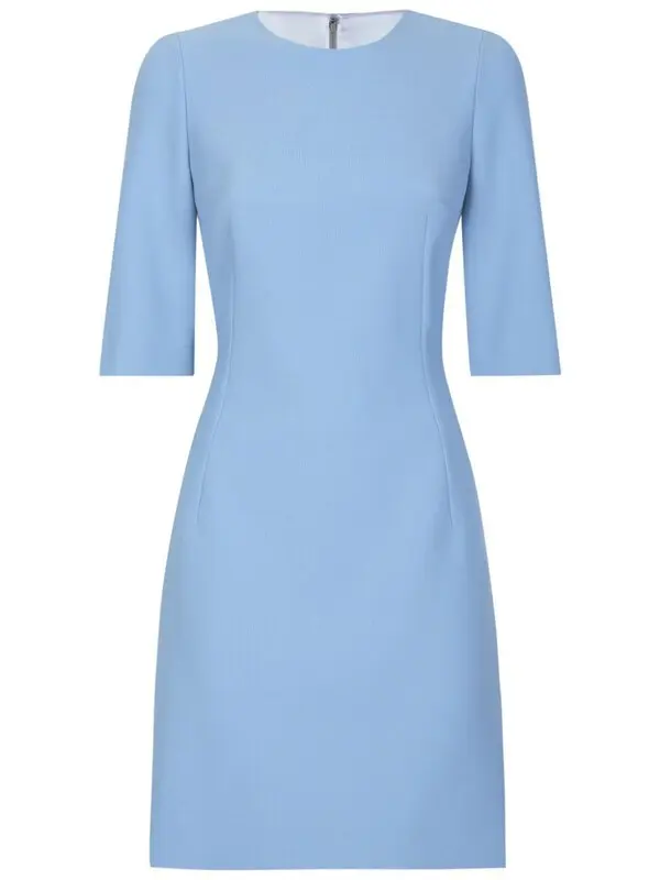 Dolce & Gabbana Dna Short-sleeve Mini Dress - Blue