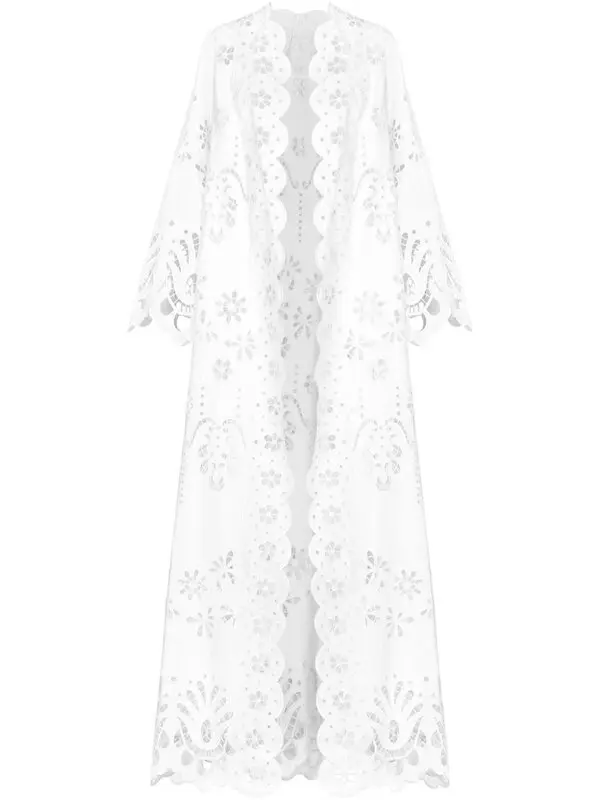 Dolce & Gabbana Macramé Cut-out Long Coat