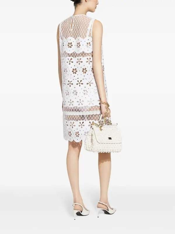 Dolce & Gabbana Embroidered Mesh Minidress