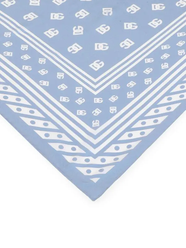 Dolce & Gabbana Dna Logo-print Silk Scarf