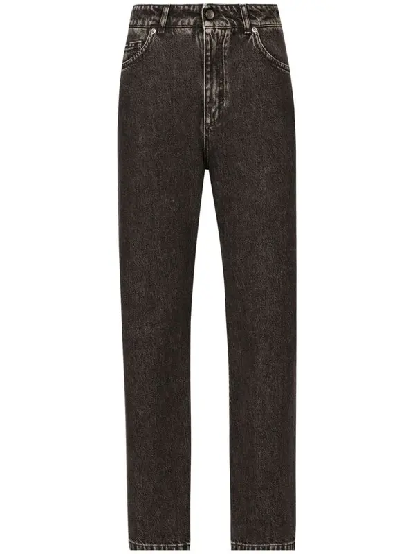 Dolce & Gabbana Straight-leg Jeans - Black
