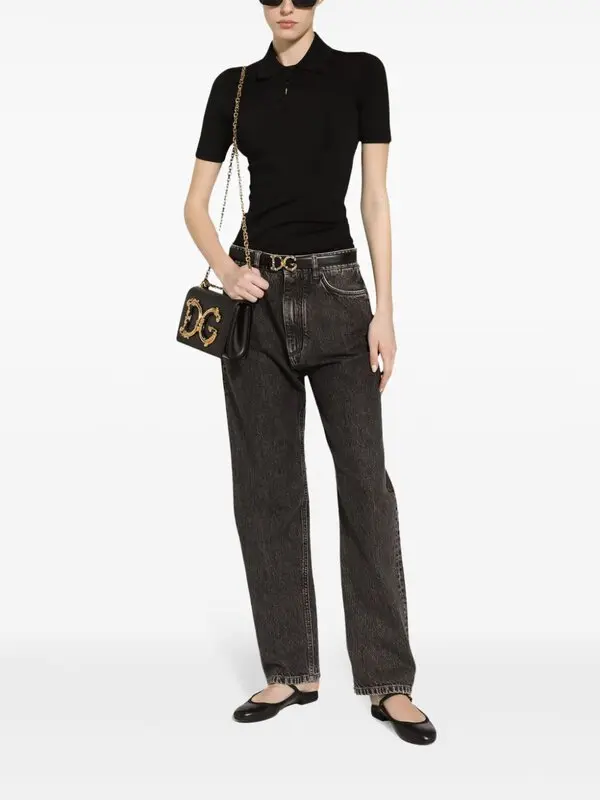 Dolce & Gabbana Straight-leg Jeans - Black