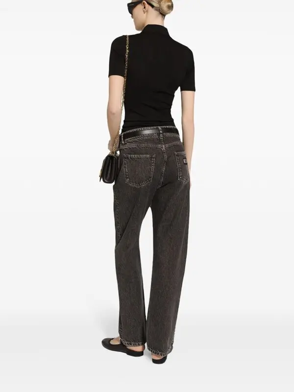 Dolce & Gabbana Straight-leg Jeans - Black