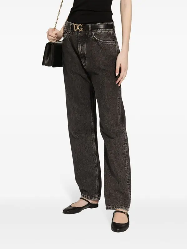 Dolce & Gabbana Straight-leg Jeans - Black