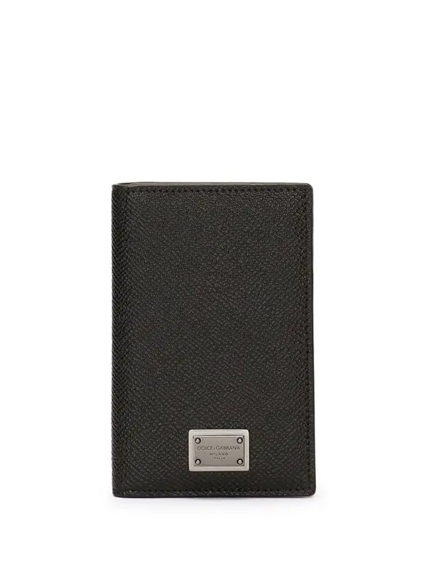 Dolce & Gabbana Dauphine-print Bi-fold Card Holder - Black