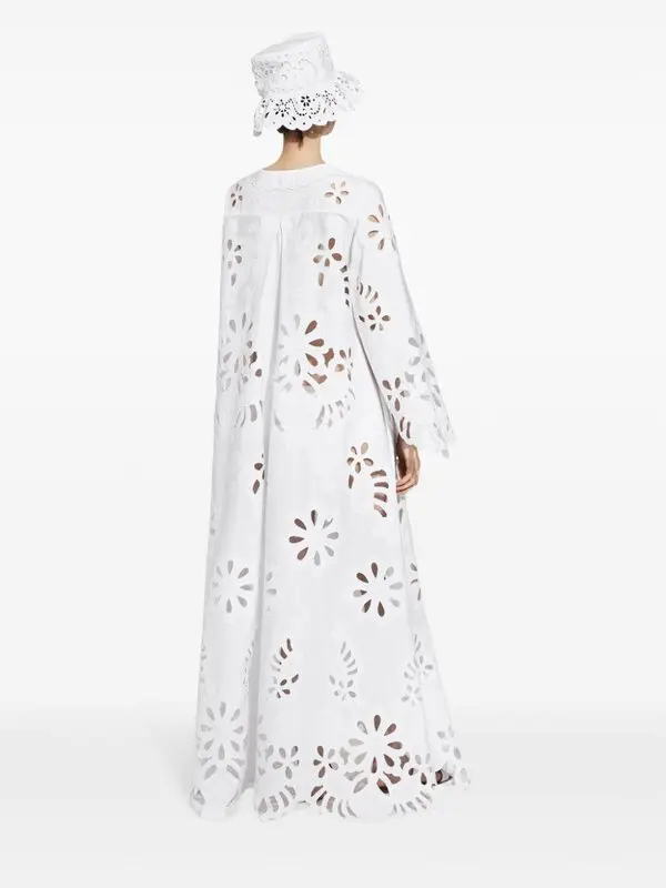Dolce & Gabbana Cut-out Cotton Kaftan Maxi Dress