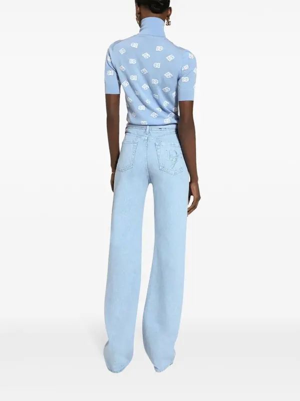 Dolce & Gabbana High-waisted Slim Leg Jeans - Blue