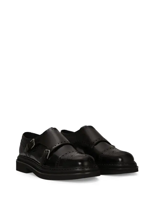 Dolce & Gabbana Leather Monk Shoes