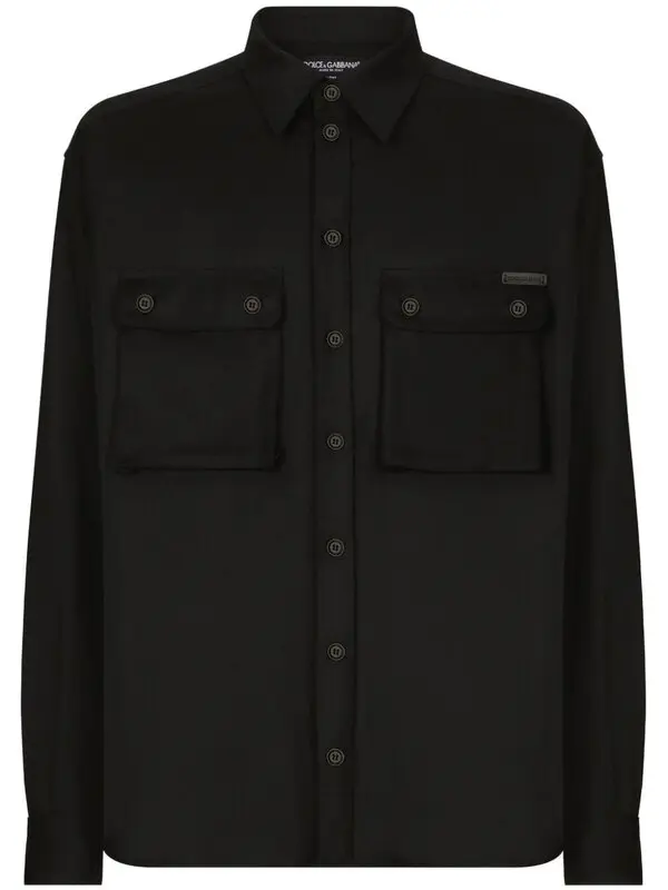 Dolce & Gabbana Woolen Shirt - Black
