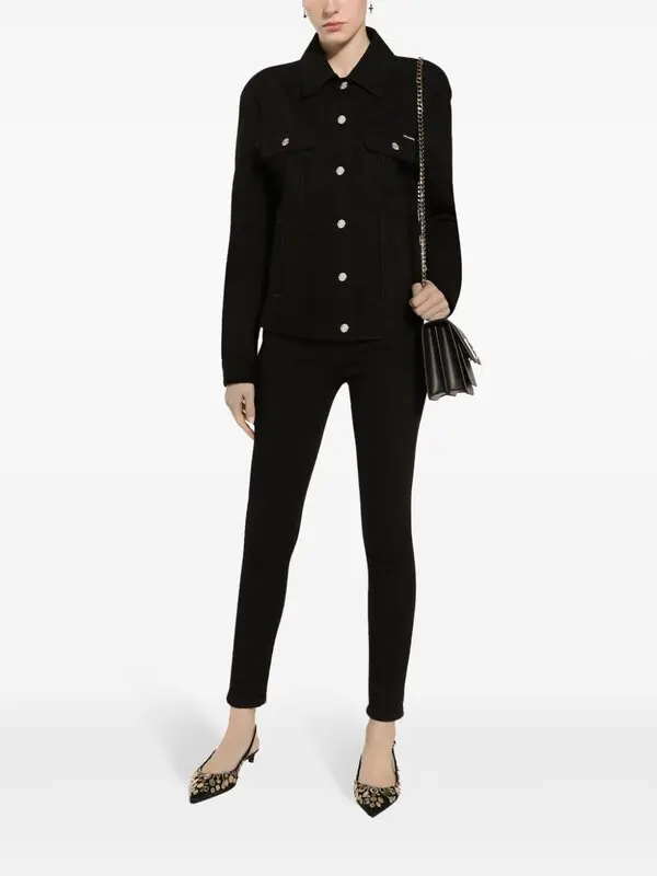 Dolce & Gabbana High-waist Skinny Jeans - Black