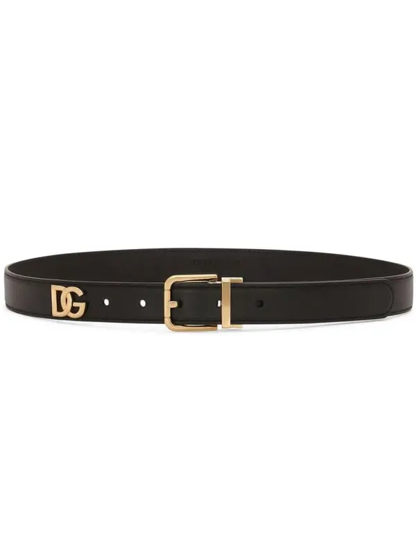 Dolce & Gabbana Leather Belt - Black