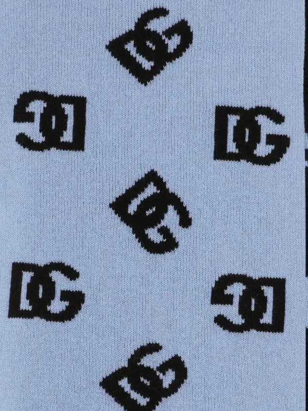 Dolce & Gabbana Dna Intarsia-knit Logo Scarf