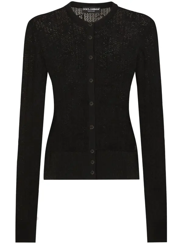 Dolce & Gabbana Dna Logo Embroidered Cardigan