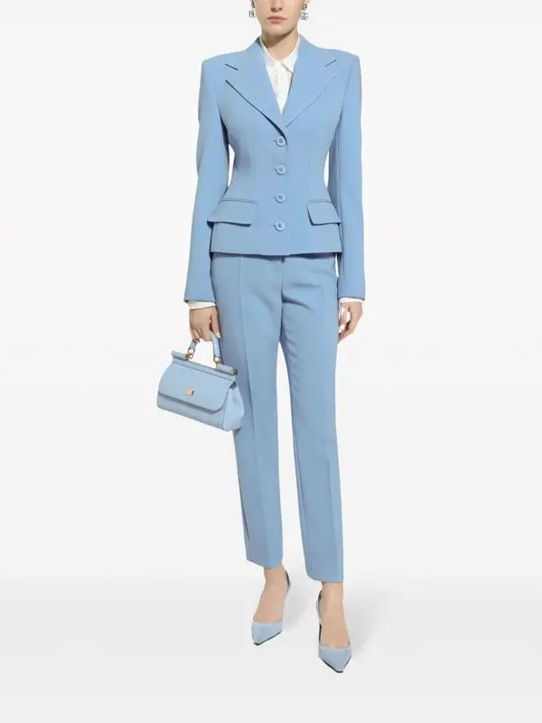 Dolce & Gabbana High-waisted Tailored Trousers - Blue