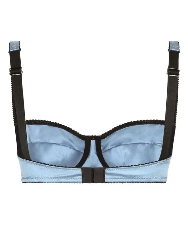 Dolce & Gabbana Satin-finish Balconette-style Bra