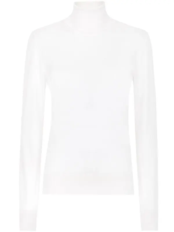 Dolce & Gabbana Dna Roll-neck Sweater - White