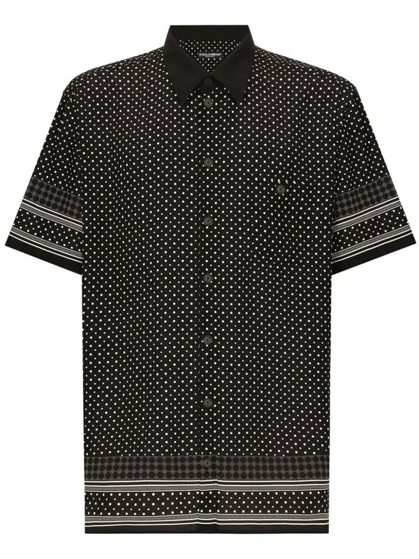 Dolce & Gabbana Polka-dot Silk Shirt