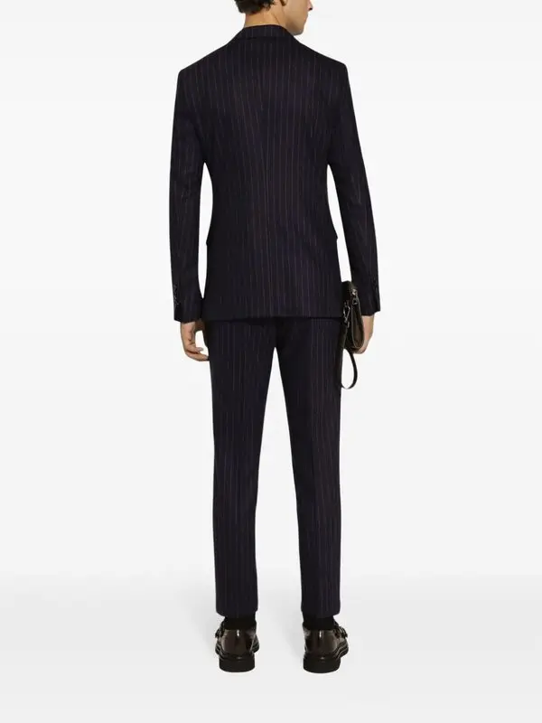 Dolce & Gabbana Pinstripe Single-breasted Jacket - Black