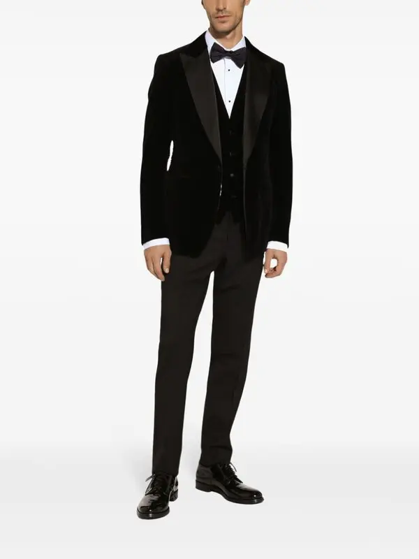 Dolce & Gabbana Single-breasted Velvet Blazer