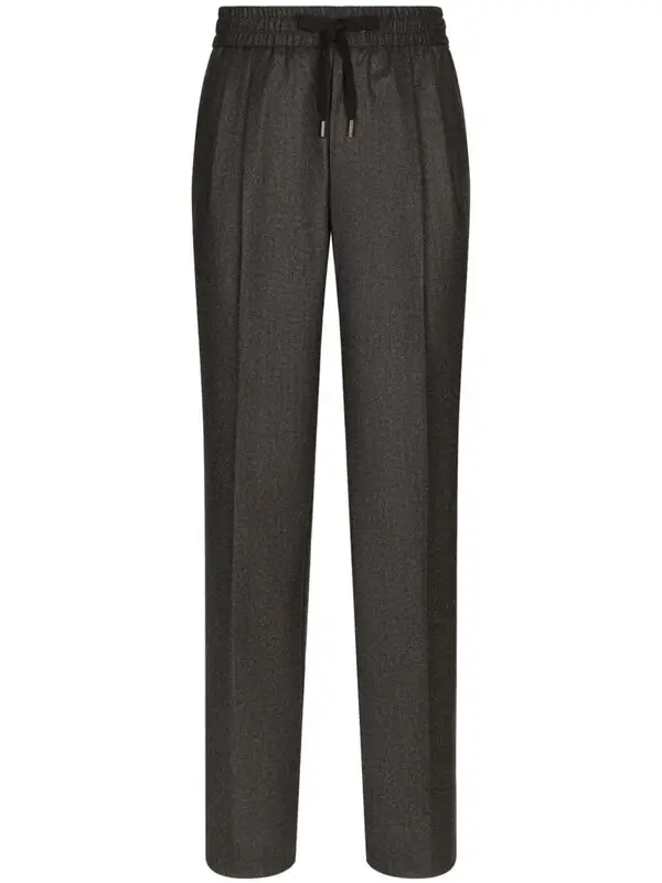 Dolce & Gabbana Mélange Flannel Trousers