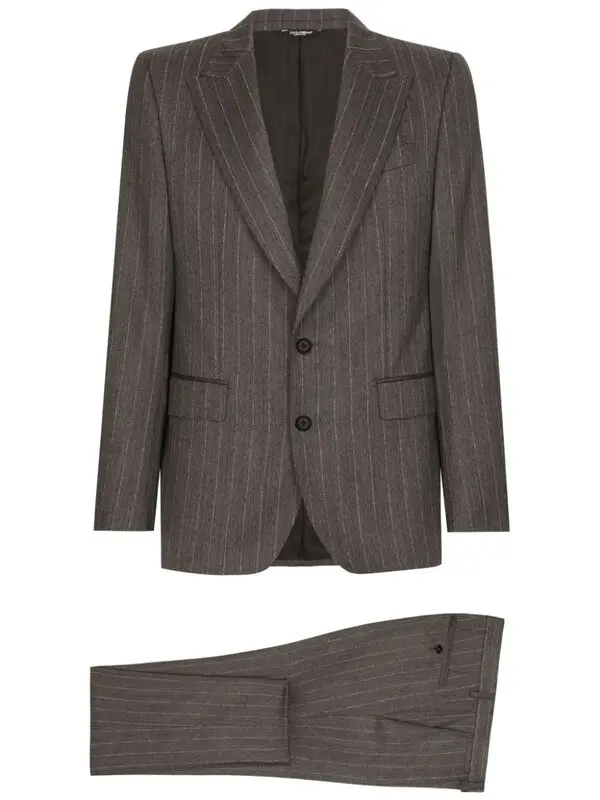 Dolce & Gabbana Striped Suit - Grey
