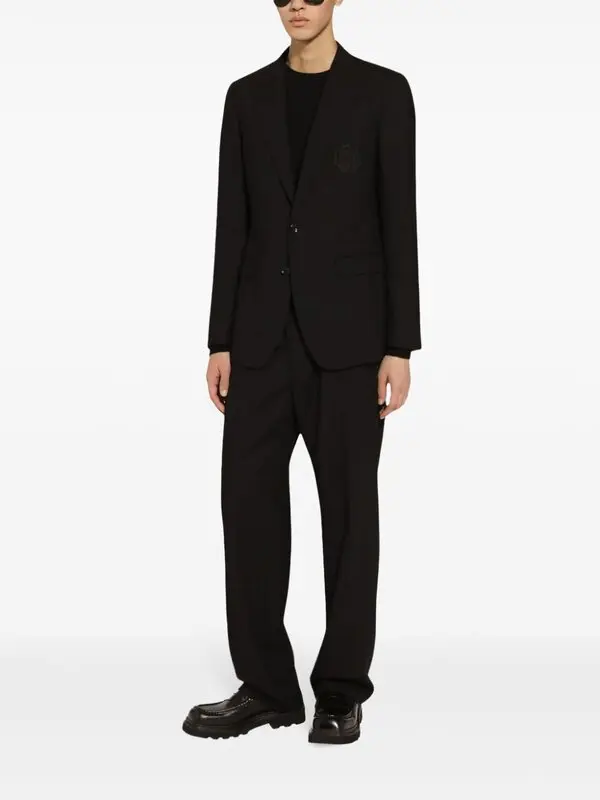 Dolce & Gabbana Wool Track Pants - Black